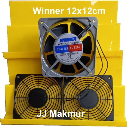 Jual Cooling Fan Winner Metal 12x12cm 220V AC - Kipas Angin Besi Kotak ...
