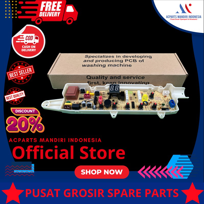 Jual SHARP 7.5Kg ES-F960P-GY, Modul pcb mesin cuci Top loading( XQB55-851Z ) | Shopee Indonesia