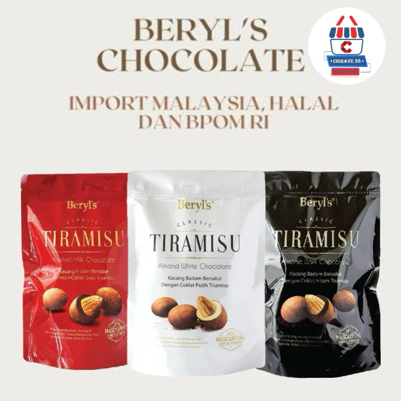 Jual Beryl’s Classic Tiramisu - Almond Chocolate Pouch 300g | Shopee ...