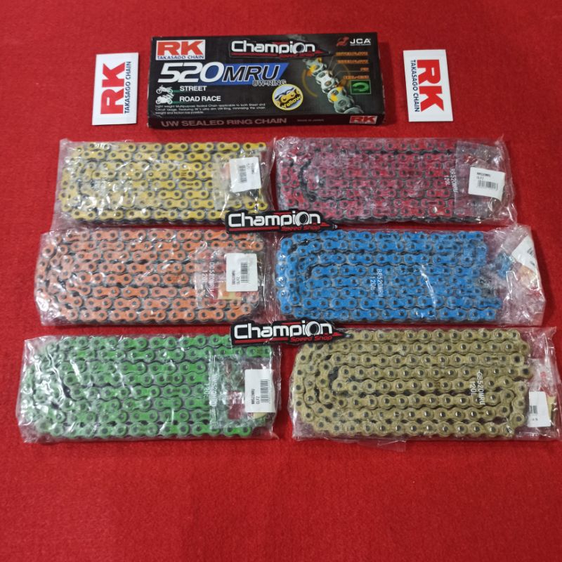 Jual Rantai RK TAKASAGO Chain 520 520-120L MRU UW-Ring ZX25R ZX25RR ...