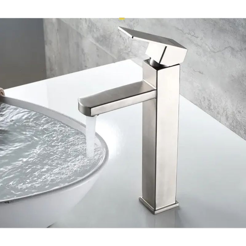 Jual keran wastafel kuningan panas dingin cuci tangan kotak 30 cm | Shopee Indonesia