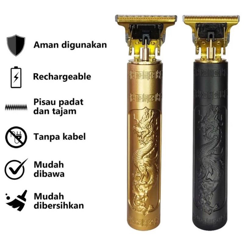 Jual Alat Cukur Rambut Elektrik Dragon / Trimmer Cukur Rambut Recharger / Alat Mesin Potong ...