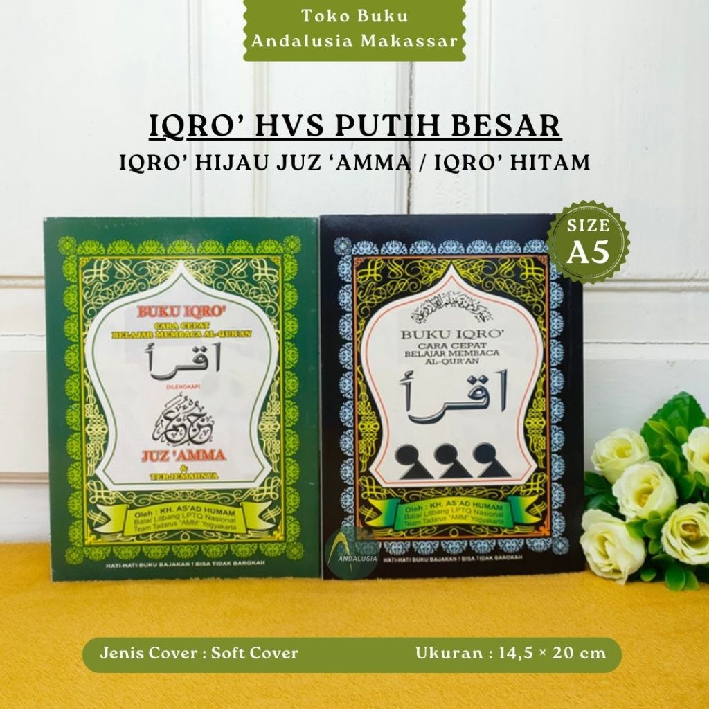 Jual Buku Iqro Kertas HVS Putih Iqro Hitam / Iqro Hijau juz Amma Ukuran ... Jual Buku Iqro Kertas HVS Putih Iqro Hitam / Iqro Hijau juz Amma Ukuran ...