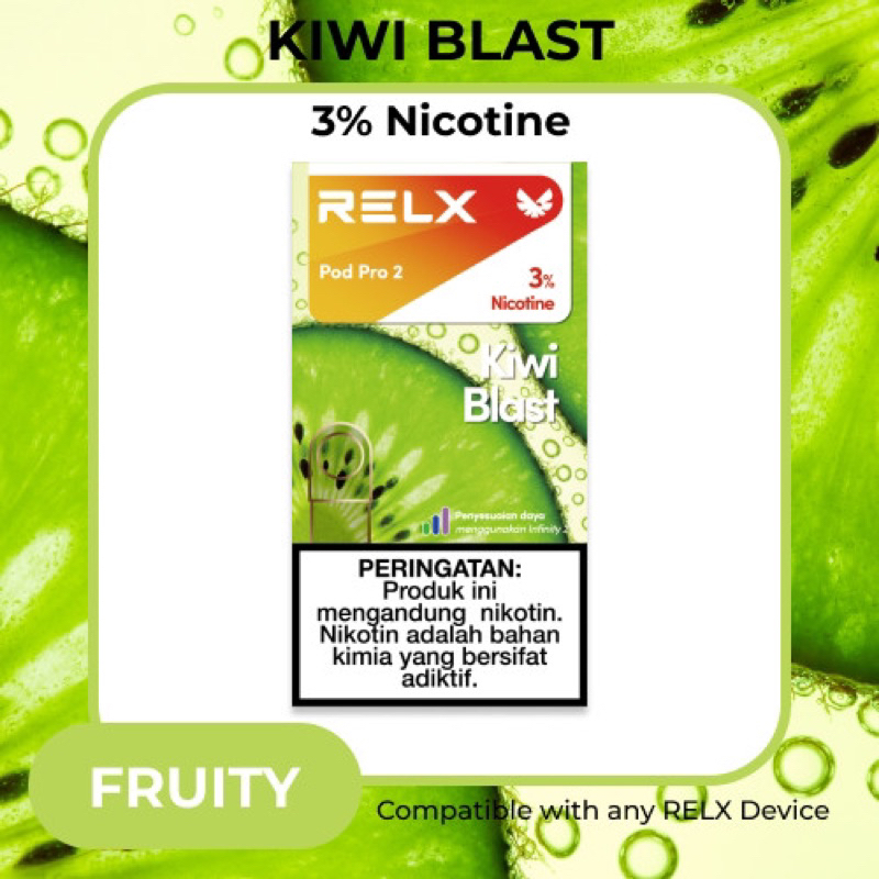 Jual RELX Pods Pro 2 - Kiwi Blast (Garansi Resmi id) | Shopee Indonesia
