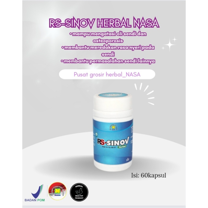 Jual RS-SINOV Obat Herbal Osteoporosis dan Sendi Original NASA | Shopee ...