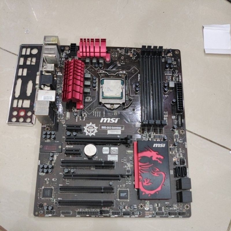 Jual mainboard msi b85 gaming ddr3 procsesor core i5-4570 gen4 | Shopee ...