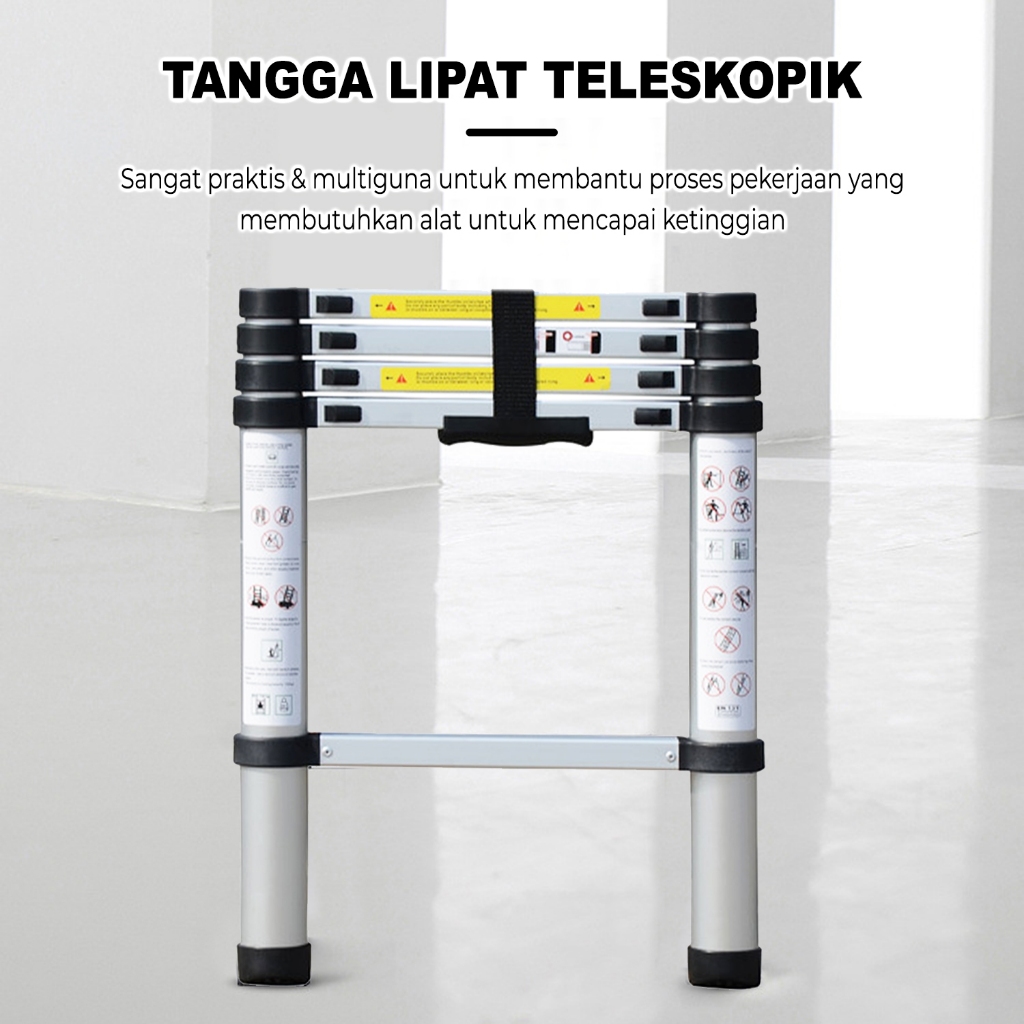 Jual Telescopic Ladder Single 1.4 Meter / Tangga Lipat Aluminium ...