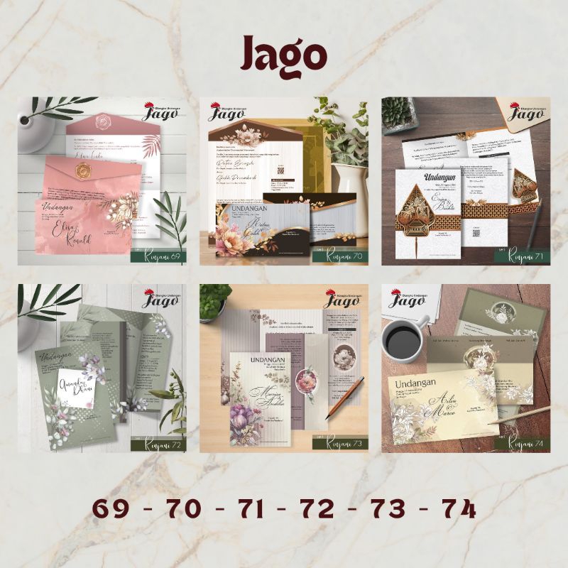 Jual Blangko Undangan Jago 69, 70, 71, 72, 73, 74 | Shopee Indonesia