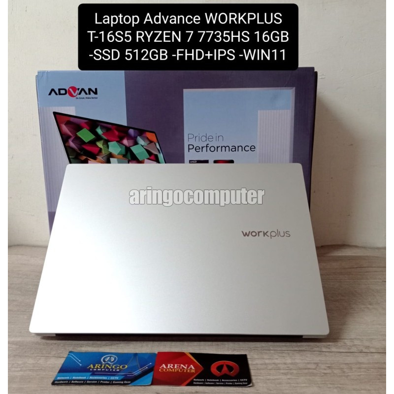 Jual Laptop Advance WORKPLUS T-16S5 RYZEN 7 7735HS 16GB -SSD 512GB -FHD ...