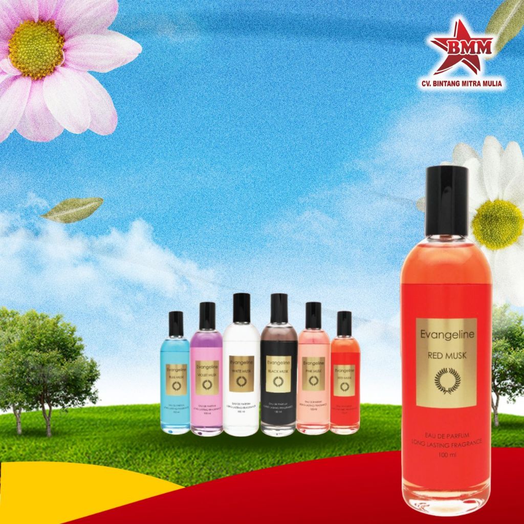 Jual Parfum Badan Evangeline Musk Series 100ml Red Musk EDP dengan ...