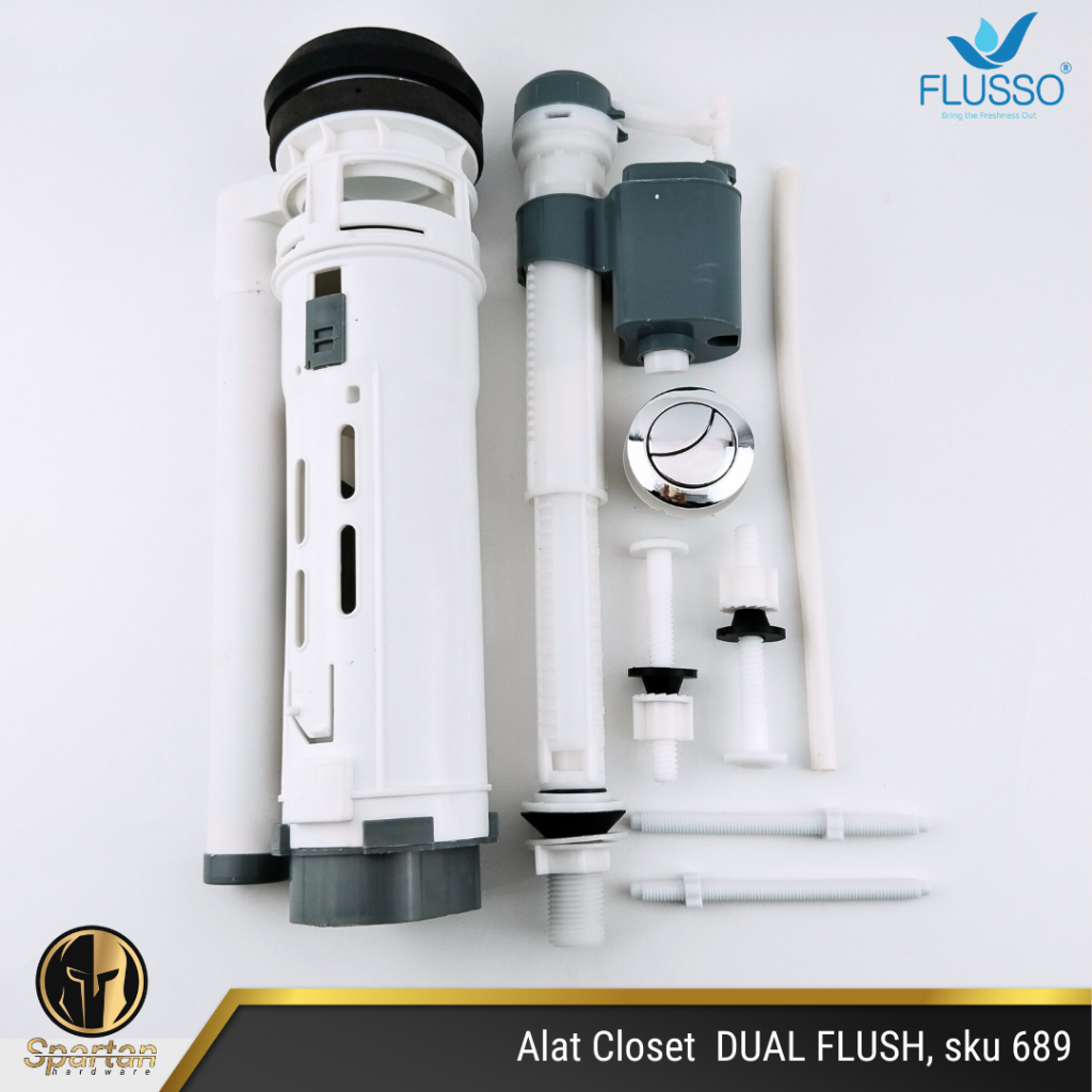 Jual Flusso Pelampung Closet Alat Kloset Duduk Universal Dual Flush ...