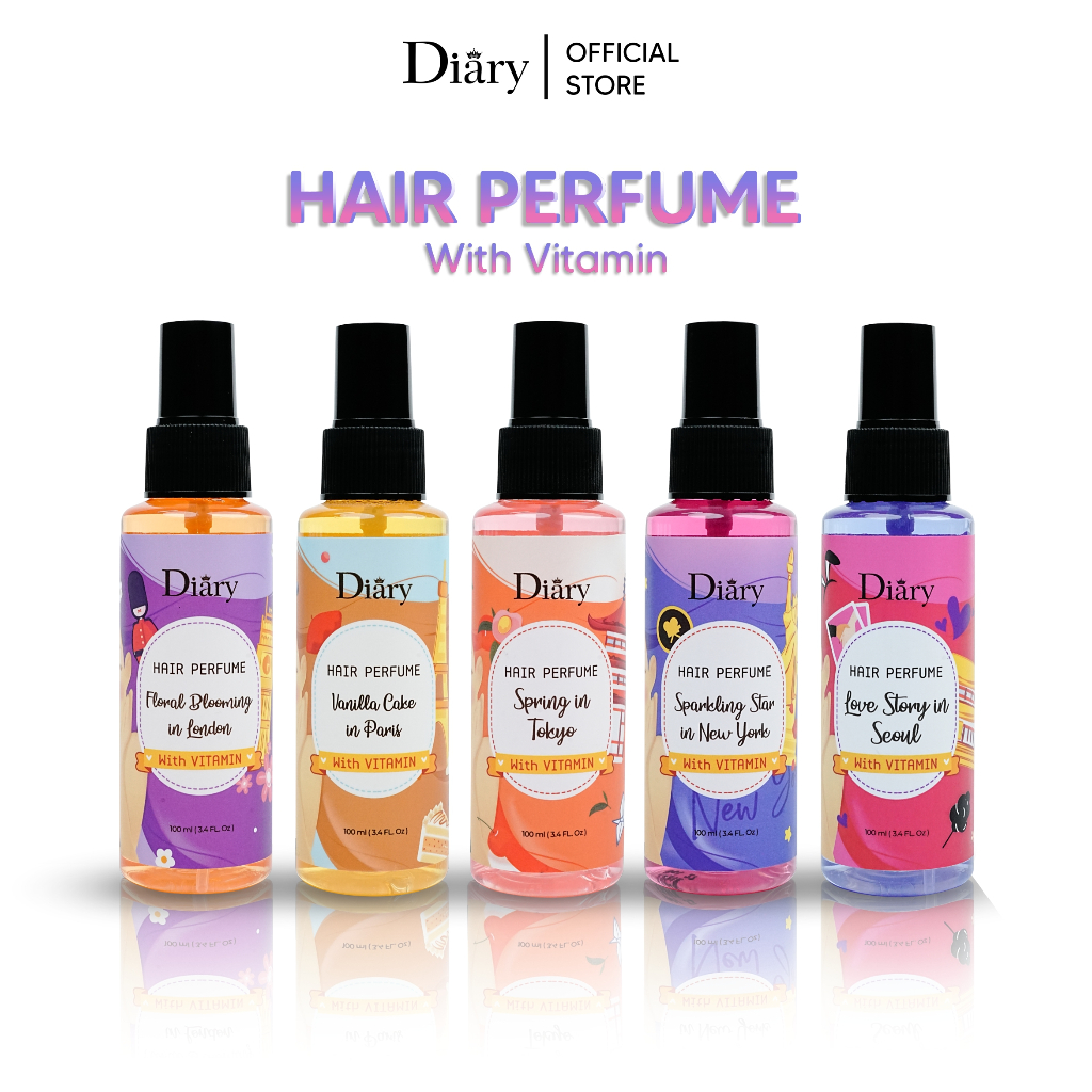 Jual Diary Hair Perfume Vitamin - All Variant - 100ml / Parfum Rambut ...