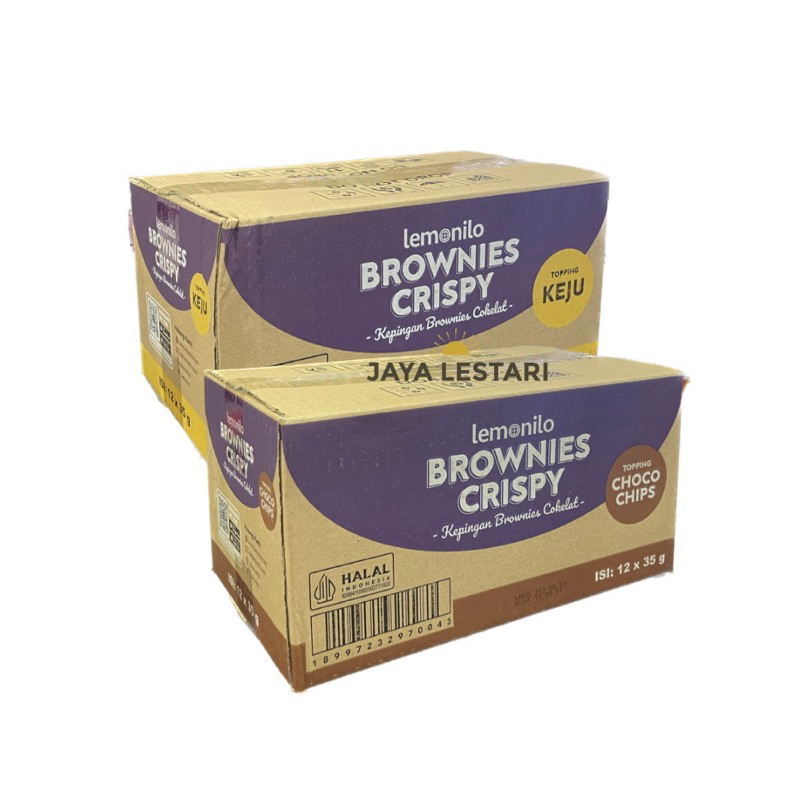 Jual Lemonilo Brownies Crispy Box (Isi 12/Box) (35gx12) (3 Varian Rasa ...