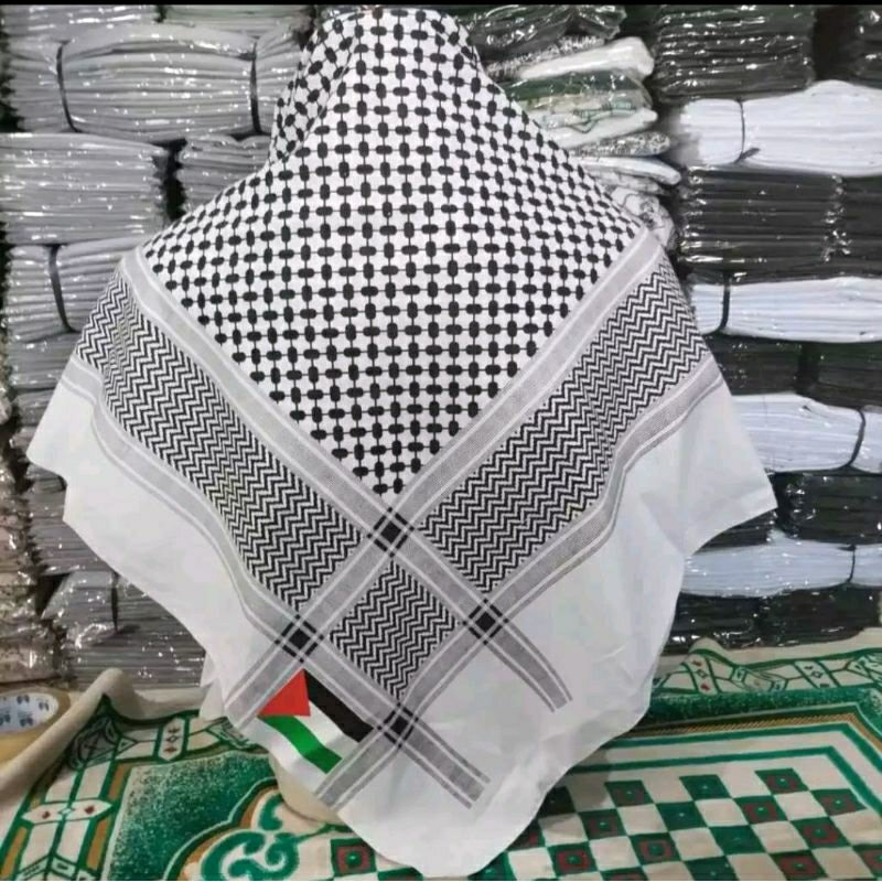 Jual Sorban Arab / Sorban Segi Empat 120x120 / Sorban Palestina / Segi ...
