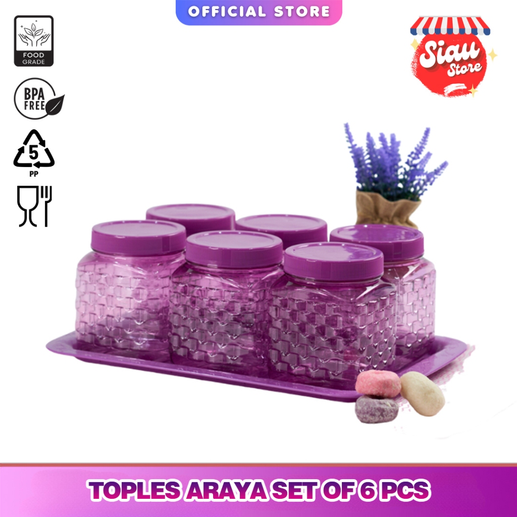 Jual SIAU STORE TOPLES ARAYA SET OF 6 PCS | Shopee Indonesia