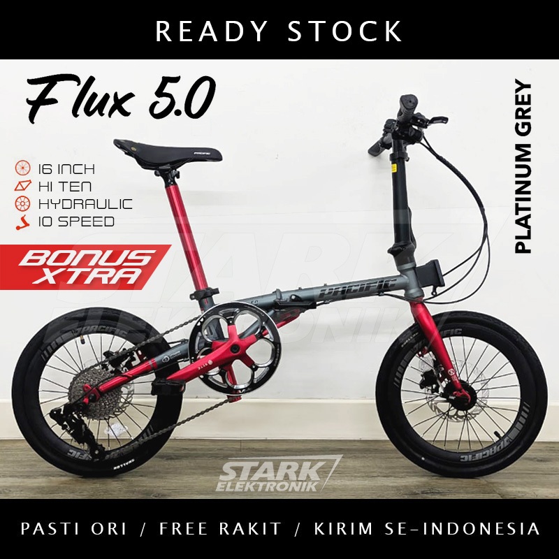 Jual Pacific FLUX 5.0 Sepeda Lipat Folding Bike NEW | Shopee Indonesia
