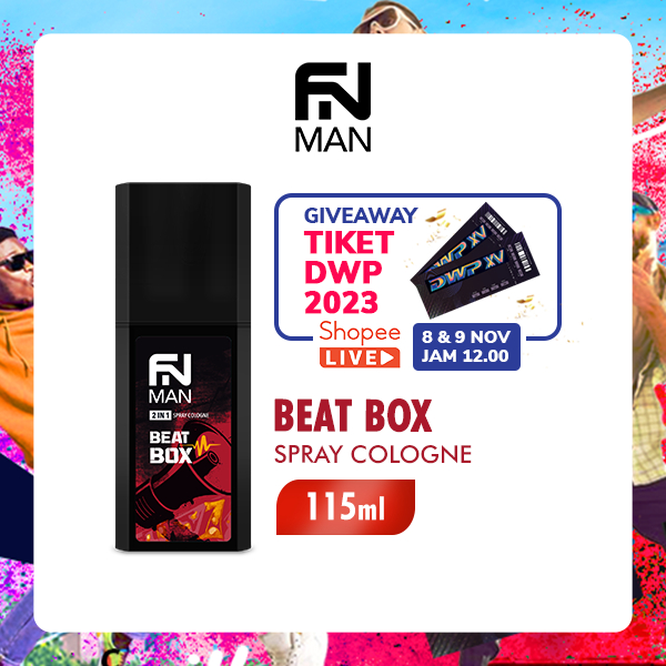 Jual FN Man 2 In 1 Body Spray Beat Box 115 Ml | Shopee Indonesia