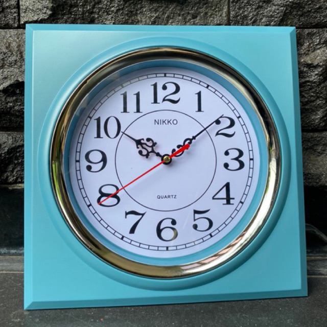Jual Jam Dinding Nikko 8175 Kotak Elegan | Shopee Indonesia