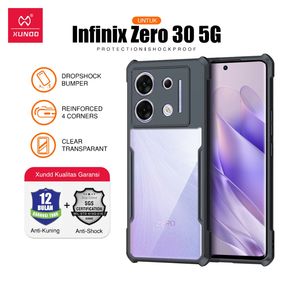 Jual XUNDD Case Untuk Infinix Zero 30 5G 6.78 inch Case Shockproof Slim ...
