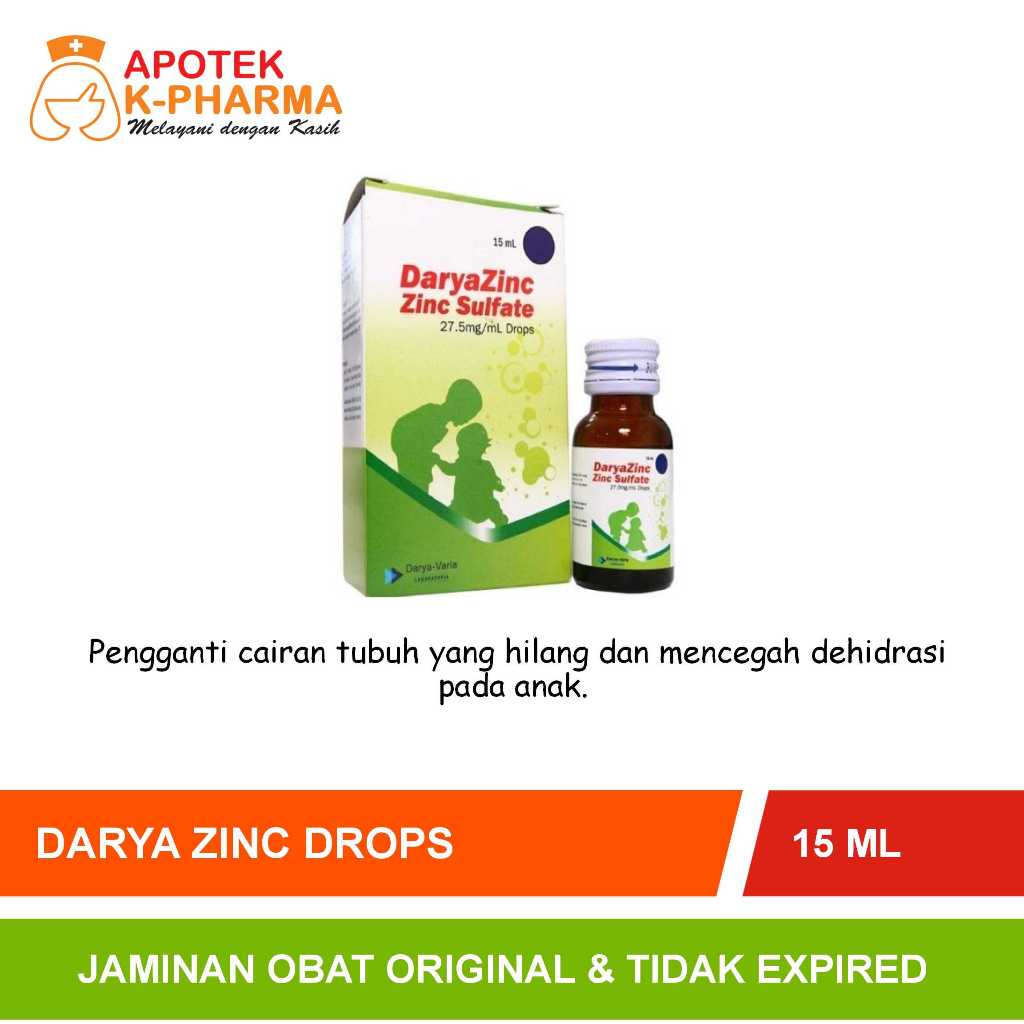 Jual Daryazinc Drops Isi 15ml Obat Original | Shopee Indonesia