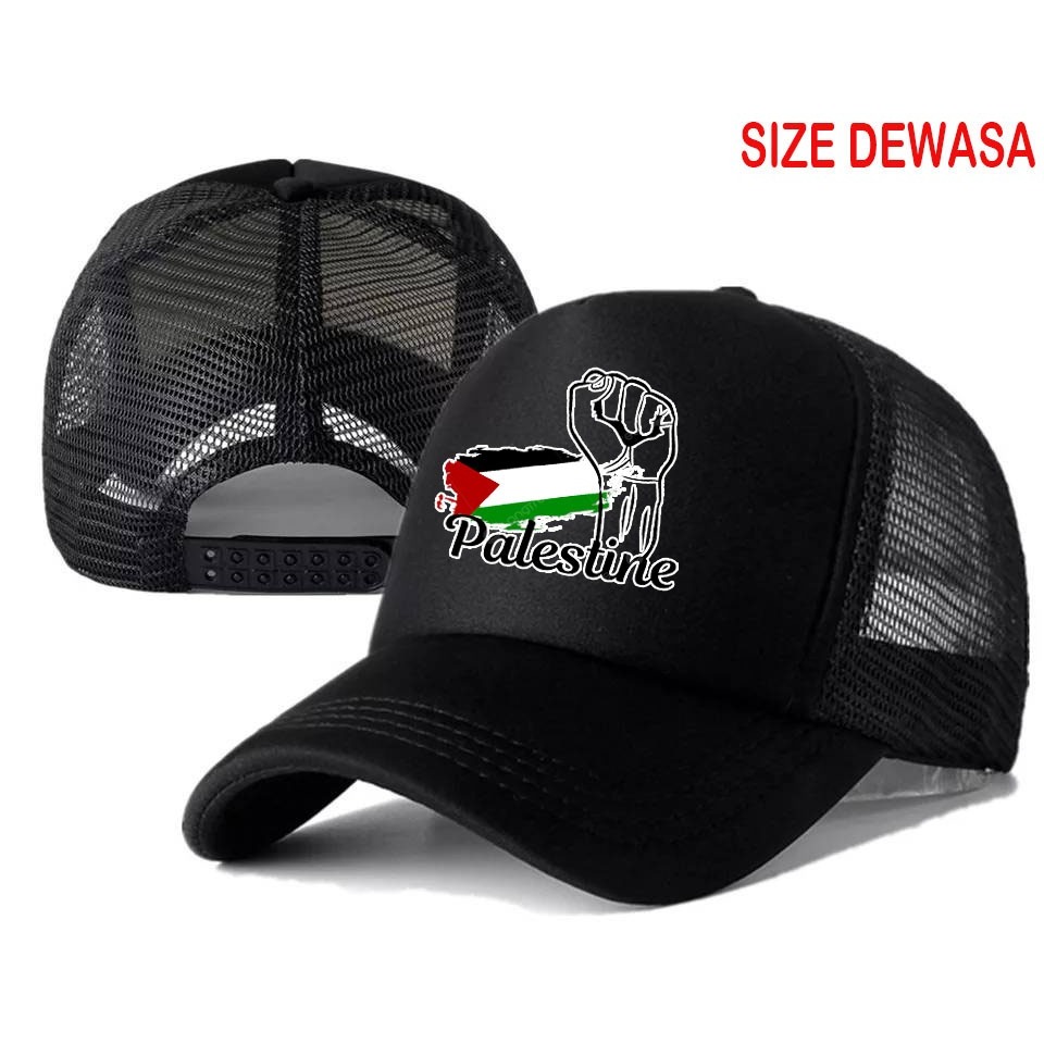 Jual Topi MERDEKA PALESTINA Trucker Jaring Dewasa Pria Wanita Design ...