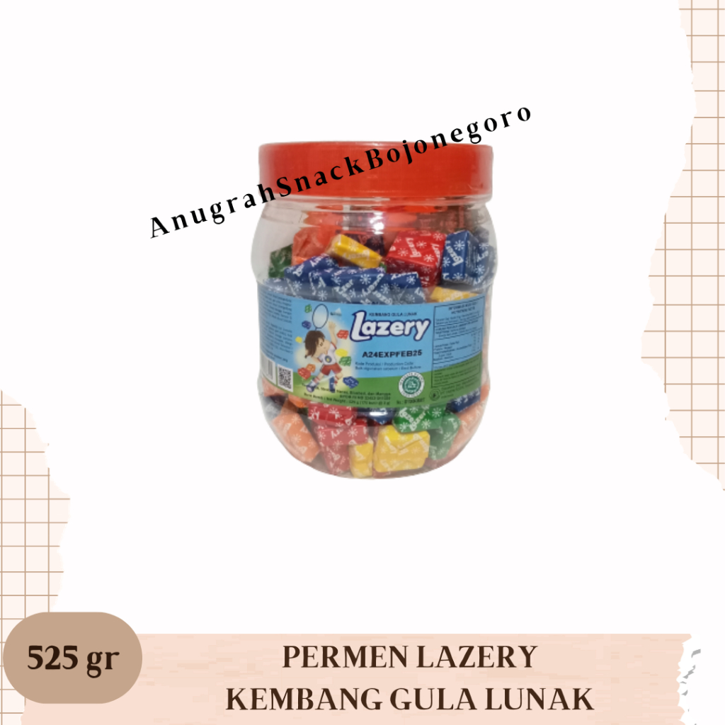 Jual Permen Lazery Kembang Gula Lunak 525gr | Shopee Indonesia