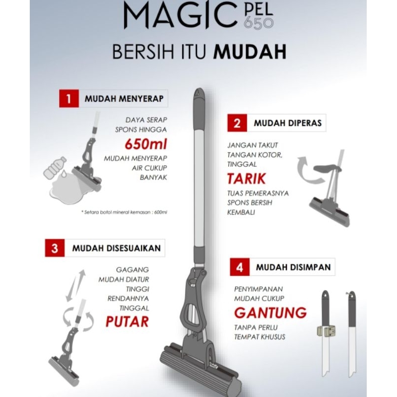 Jual Destec DC-11 hippo magic cleaner Magic cleaner MP-650 alat pel ...