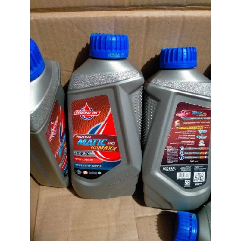Jual Oli Motor Federal Matic 10w-30 Ecomaxx 800ml | Shopee Indonesia
