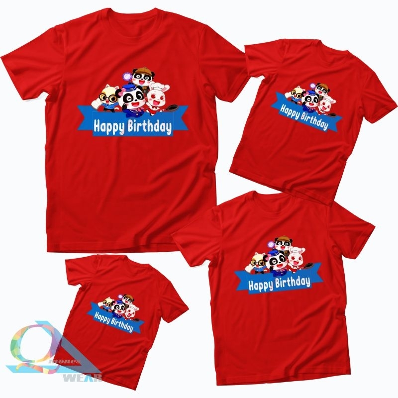 Jual KAOS ULTAH KELUARGA FAMILY BISA COUPLE BABY BUS | Shopee Indonesia