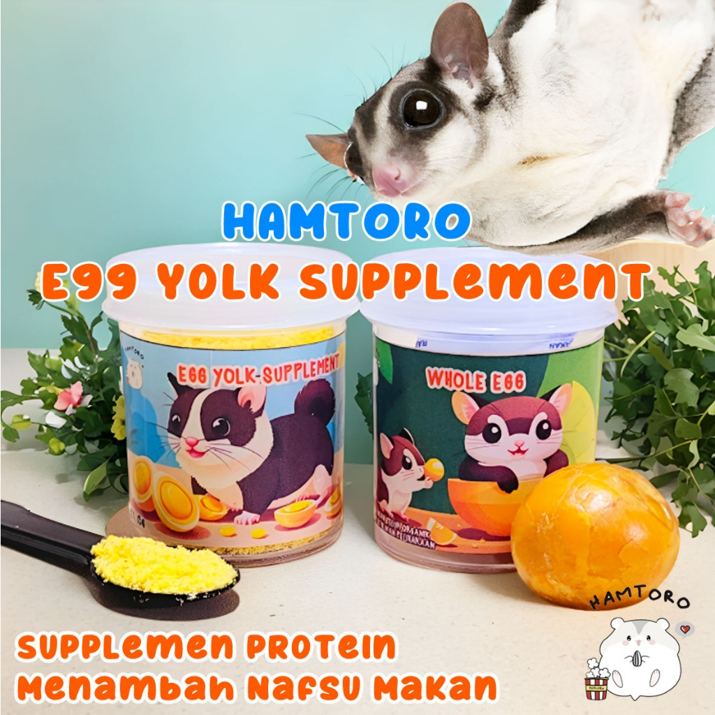 Jual Hamtoro Egg Yolk Supplement Snack Protein Sugar Glider, Hamster ...
