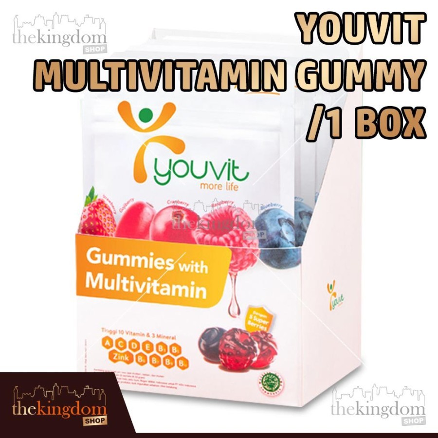 Jual Youvit Multivitamin Gummy 7 Days Adult Box Isi 6 Sachet Vitamin Dewasa Superberries Imun ...