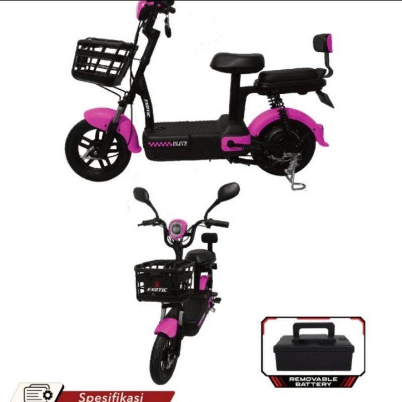 Jual Sepeda Listrik Exotic BLITZ Moped E bike | Shopee Indonesia