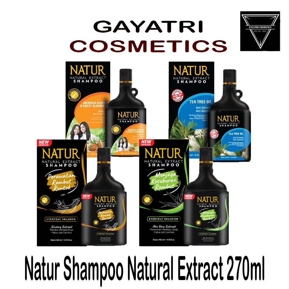 Jual Natur Shampoo Natural Extract 270ml | Shopee Indonesia