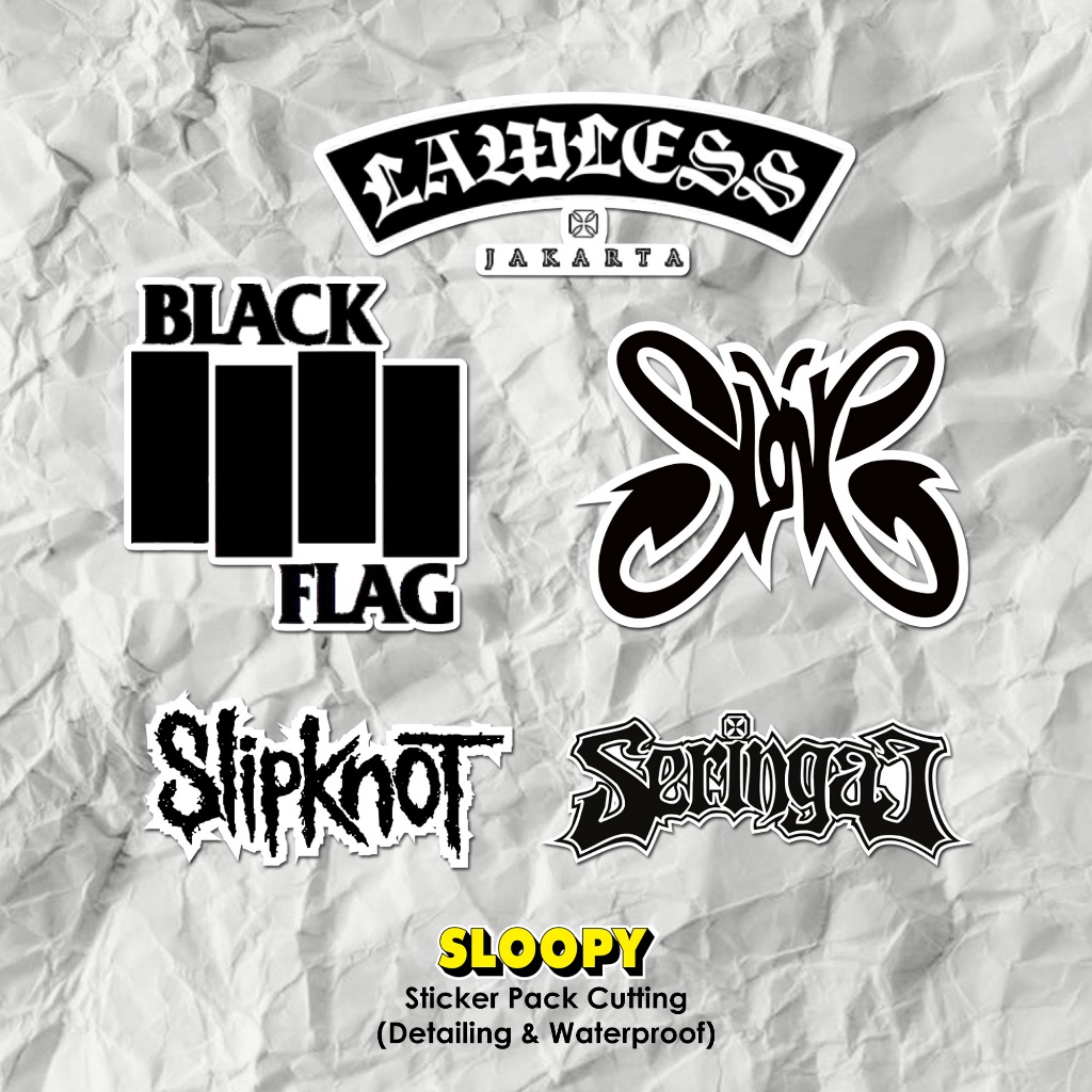 Jual Stiker Pack Lawless Black White Sticker pack | Shopee Indonesia