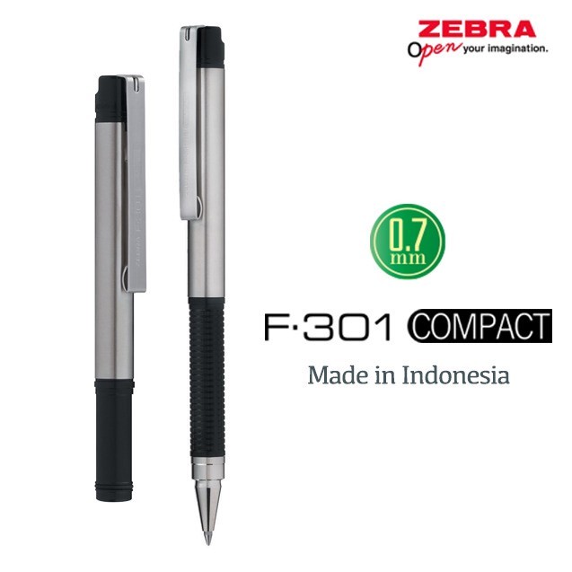 Jual Asaba Stationery - Pulpen/Pen/Bulpen Zebra F-301 Compact Black ...
