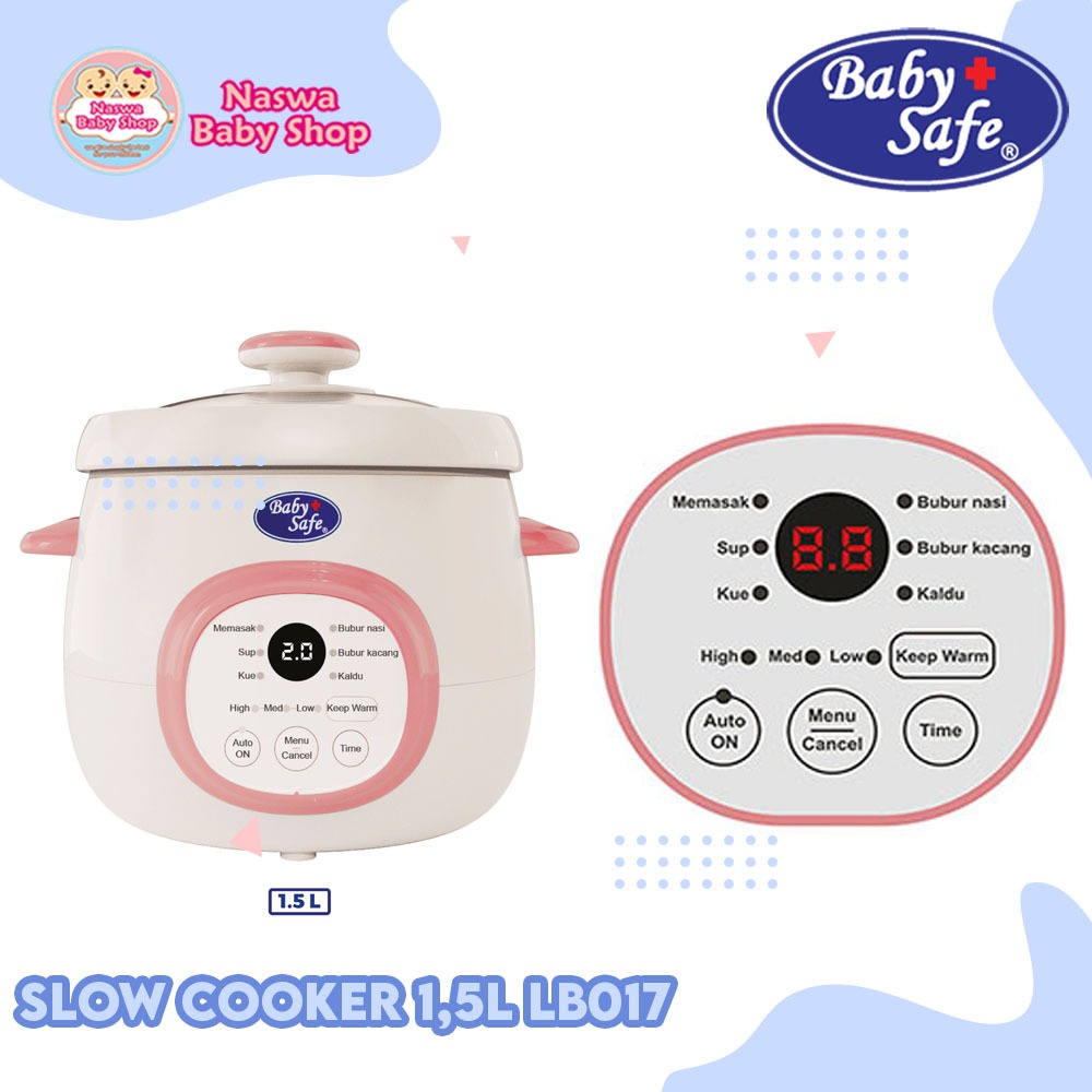 Jual Baby Safe Slow Cooker 1,5L LB017-17B | Shopee Indonesia