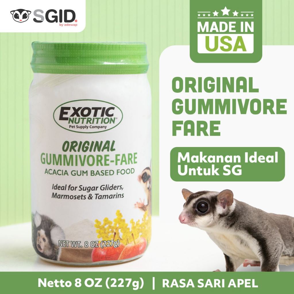 Jual GUMMIVORE FARE : MAKANAN GETAH AKASIA ALAMI | Shopee Indonesia