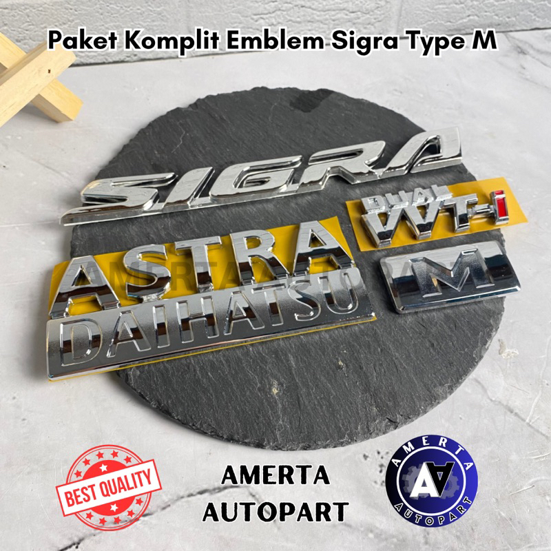 Jual Paket Emblem Sigra Tipe M ORIGiNAL | Shopee Indonesia