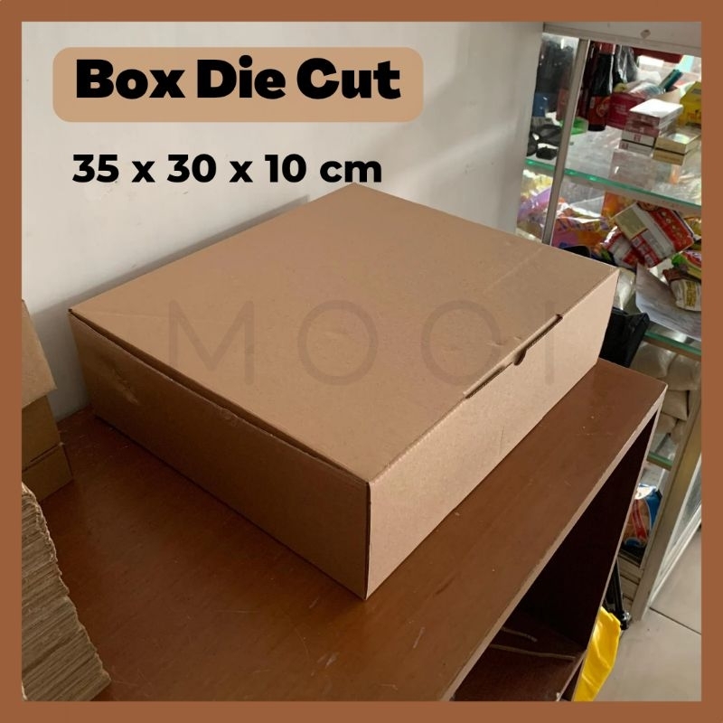 Jual Dus Box 35 x 30 x 10 cm Die Cut Box Pizza Kardus Jumbo Besar ...
