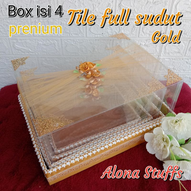 Jual KOTAK HANTARAN/KOTAK SESERAHAN/BOX HANTARAN MIKA ISI 4 PCS ...