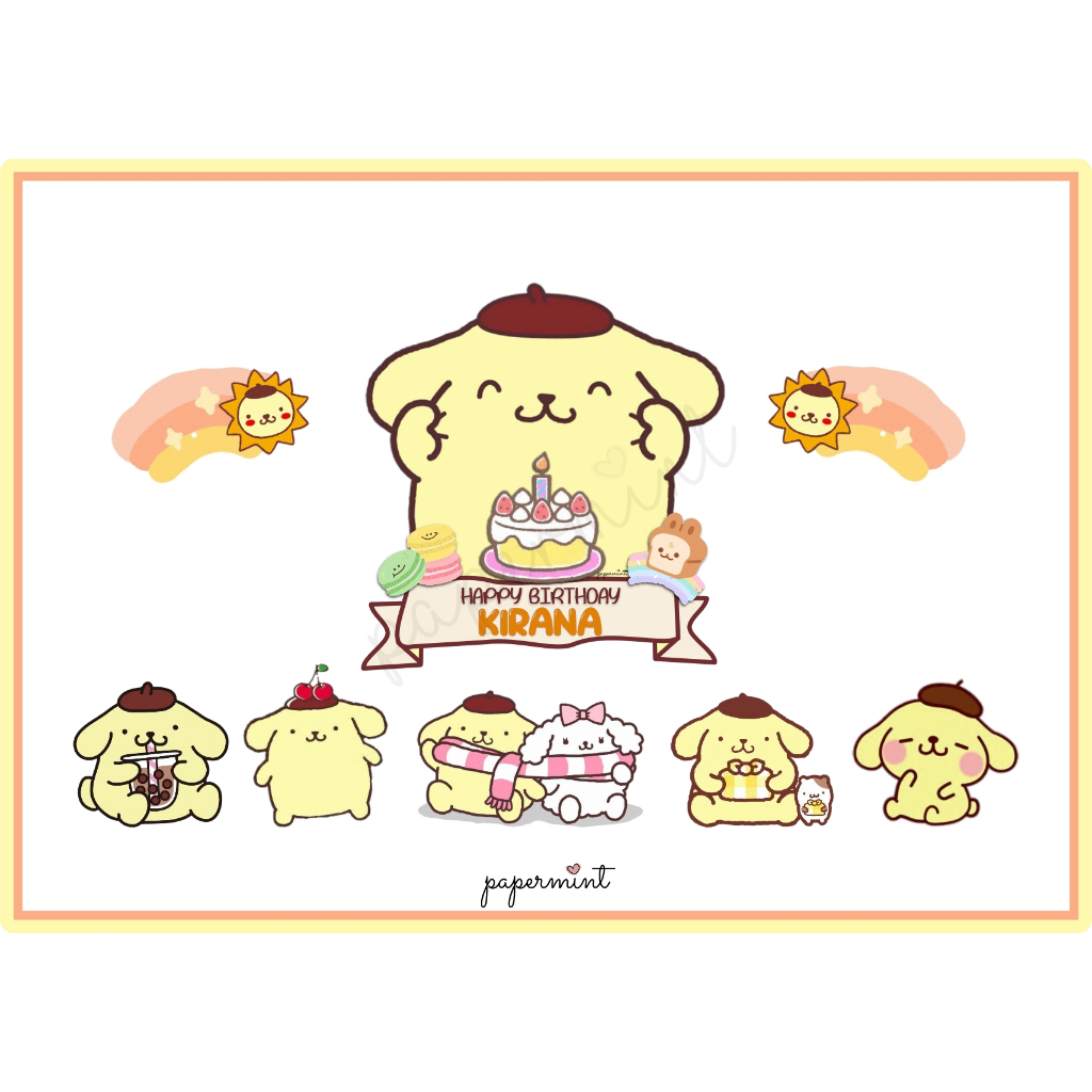 Jual CAKE TOPPER POMPOMPURIN SANRIO | Shopee Indonesia