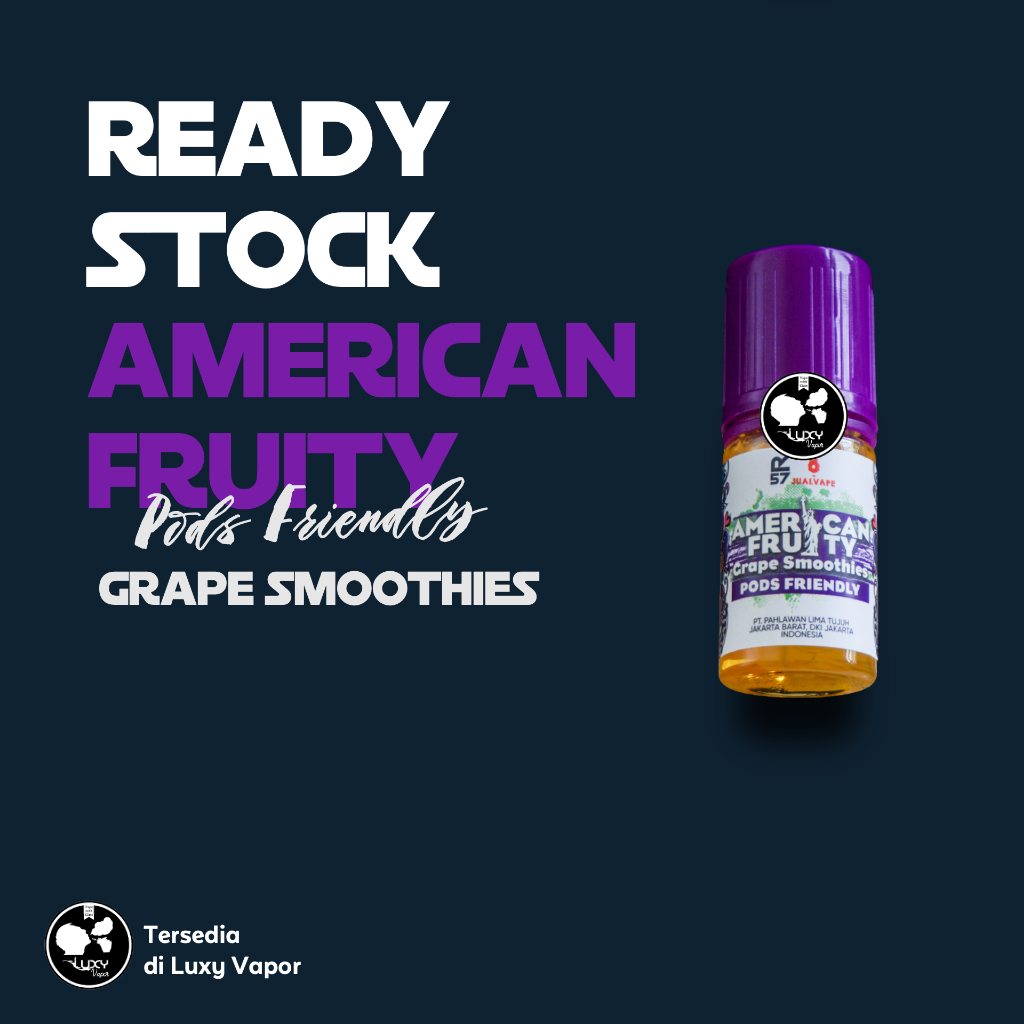 Jual American Fruity Grape Smoothies Pods Friendly Liquid Vape Pods ...