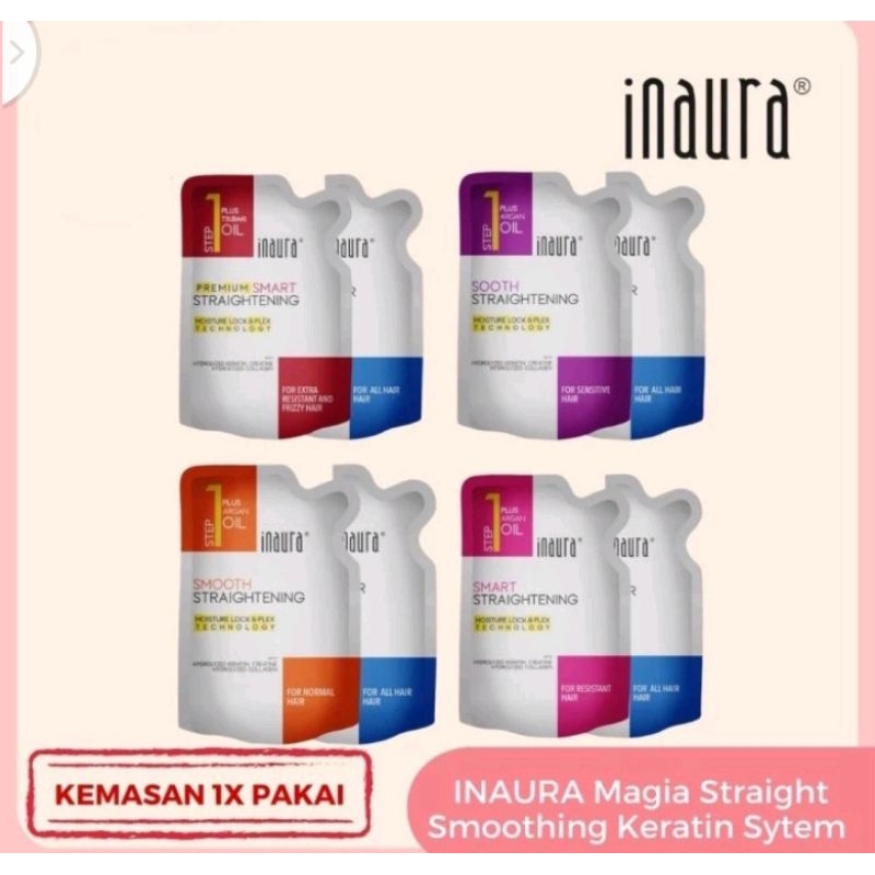 Jual INAURA Magic Straight Smoothing Keratin System | Shopee Indonesia