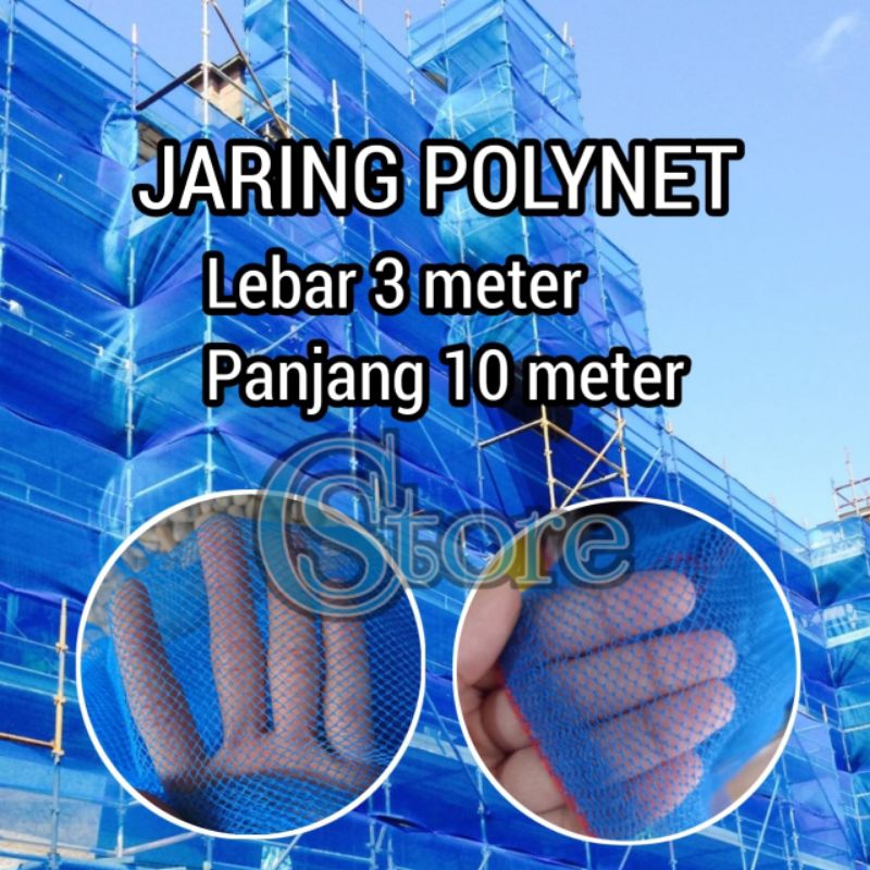 Jual Jaring Polynet - Jaring Proyek Lebar 3 meter panjang 10 meter ...