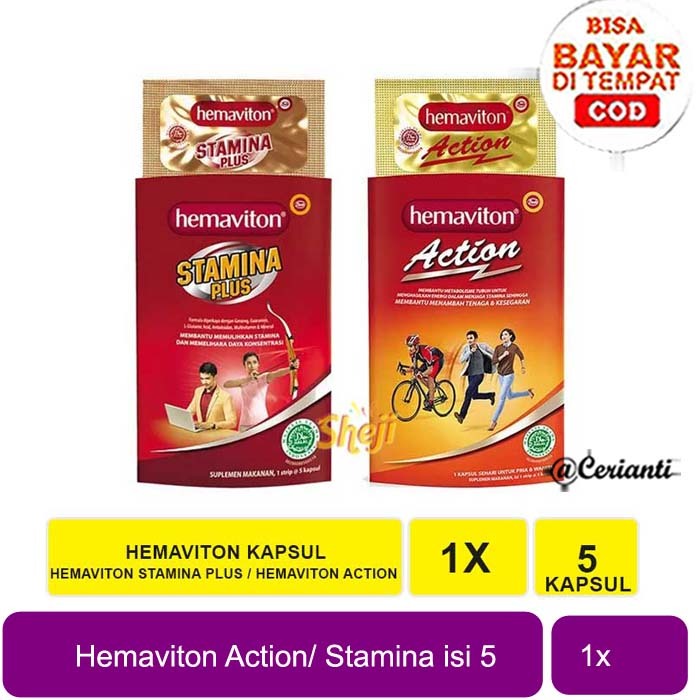 Jual Hemaviton Stamina Plus Multivitamin Botol isi 5 CERIANTI | Shopee ...