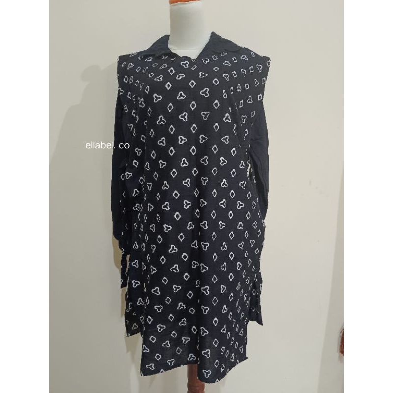 Jual READY long vest outer batik // vest batik panjang // vest motif ...