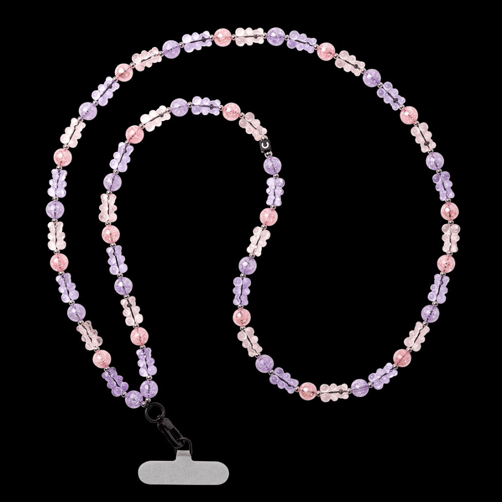 Jual High version CASETIFY Phone Charm chain handmade pearl beaded ...