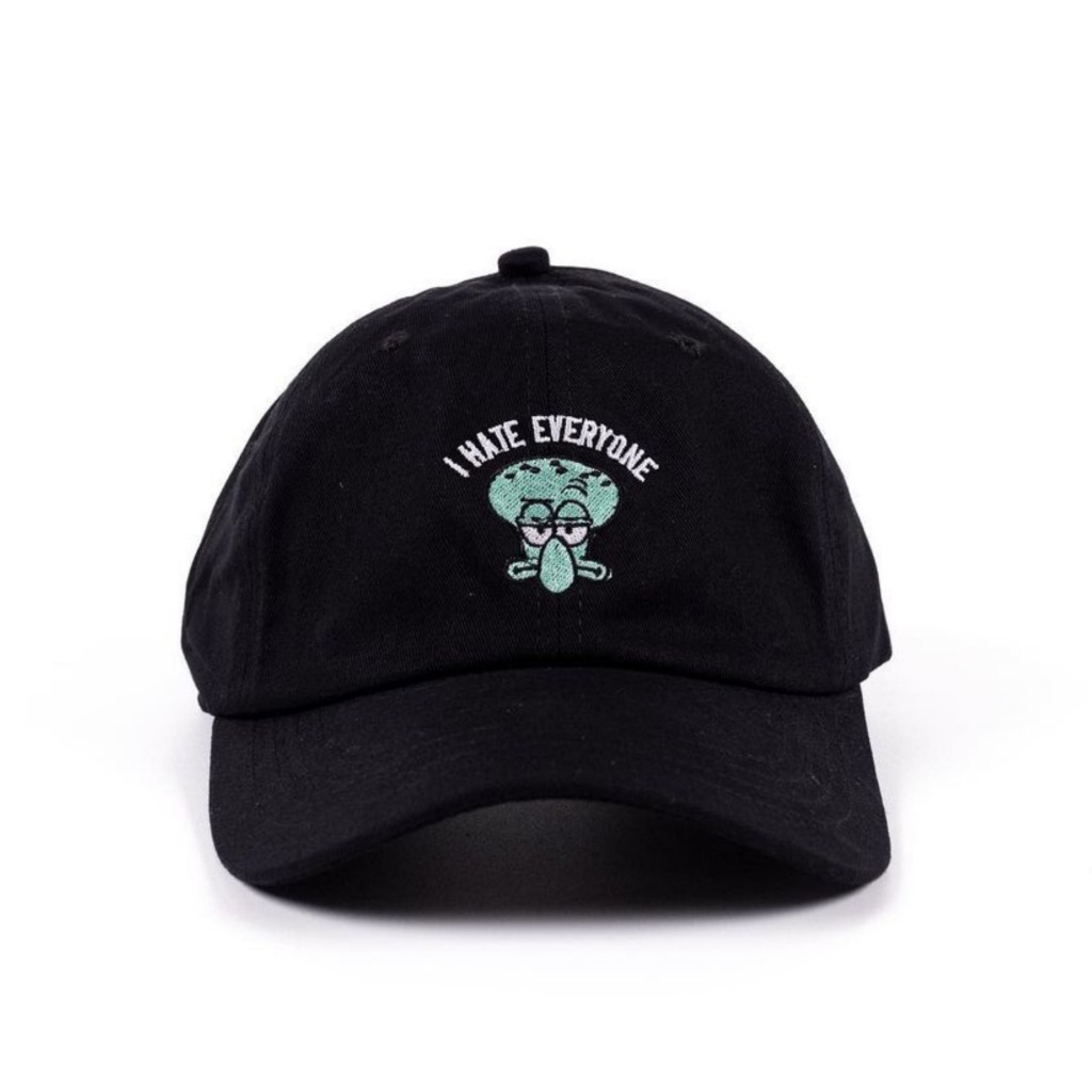 Jual Leech.Co Caps - I Hate Everyone Black | Polo Cap | Topi Pria ...