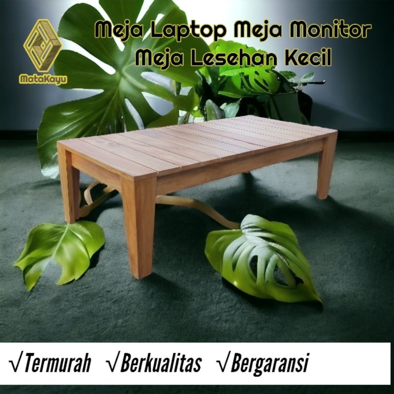 Jual Meja lesehan kecil 50 - 55 x 20 cm meja monitor kayu meja coffee ...