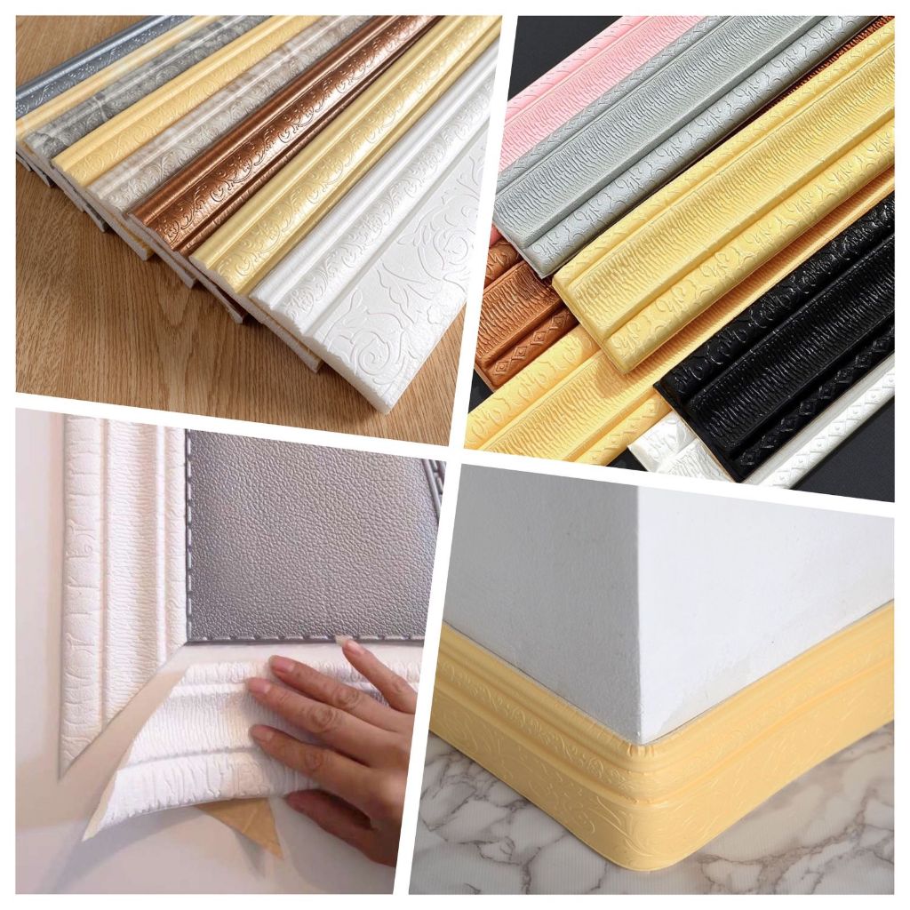 Jual List Wallpaper Foam Dinding Stiker Border Wallfoam 3D Stiker ...
